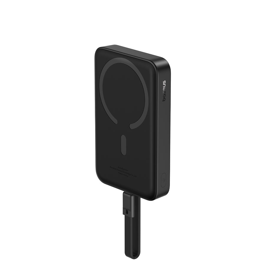 Baseus Magnetic iPhone 15 Power Bank 30W 10000mAh With Built-in USB-C Cable