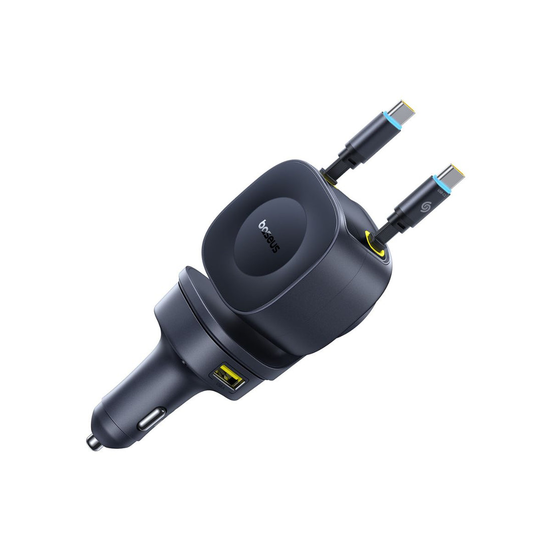 PrimeTrip VR2 Max Car Charger with Retractable Cable 3C+U 163W