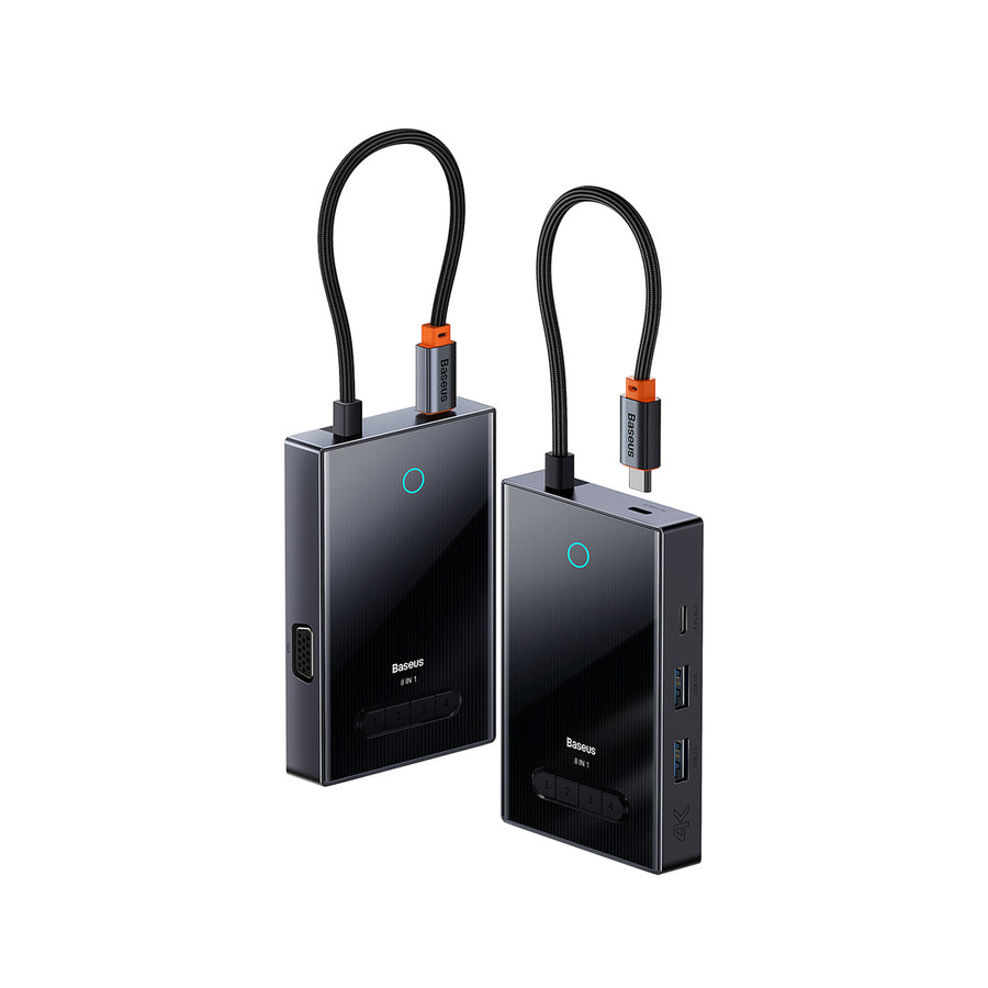 Baseus PioneerJoy 8 Ports 4 Monitors USB-C Hub