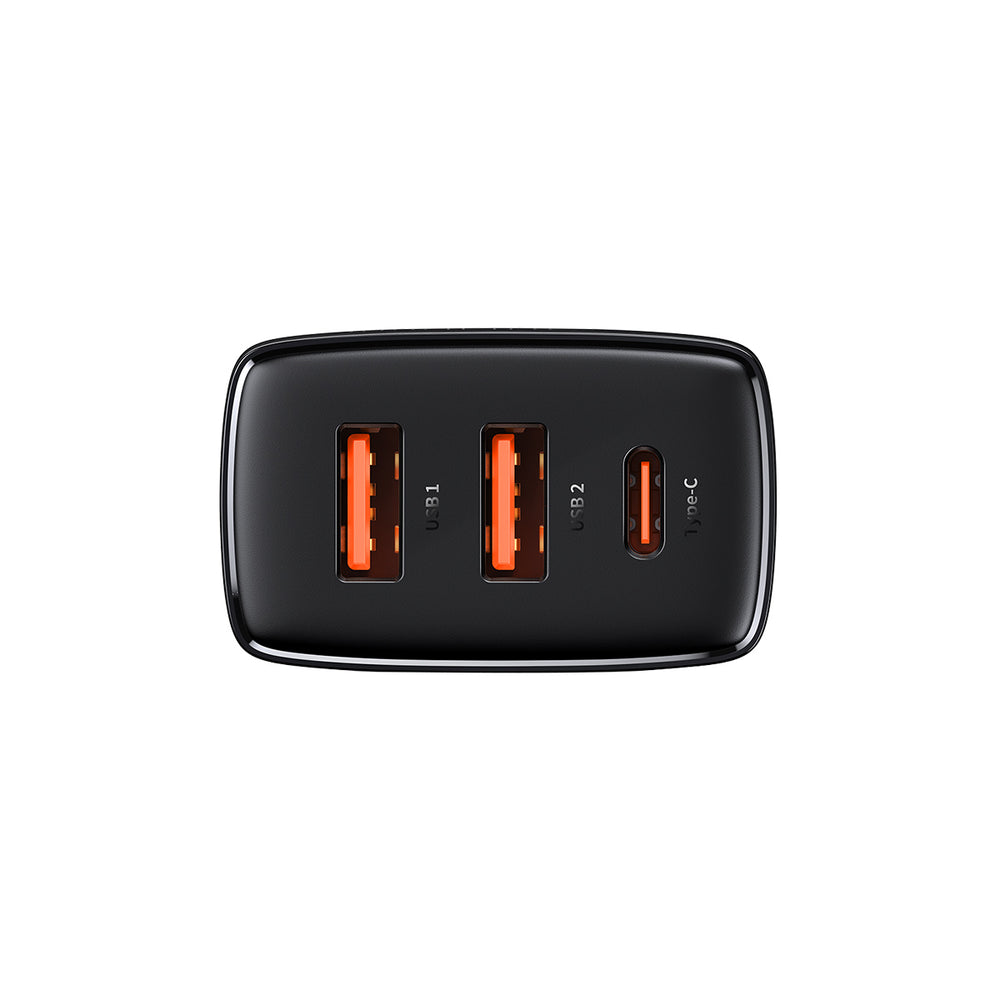 Baseus Compact 3 ports Fast Charger 30W