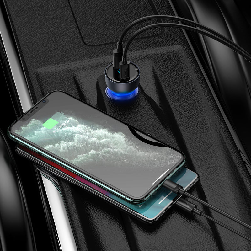 Baseus USB-A+USB-C Car Charger 65W